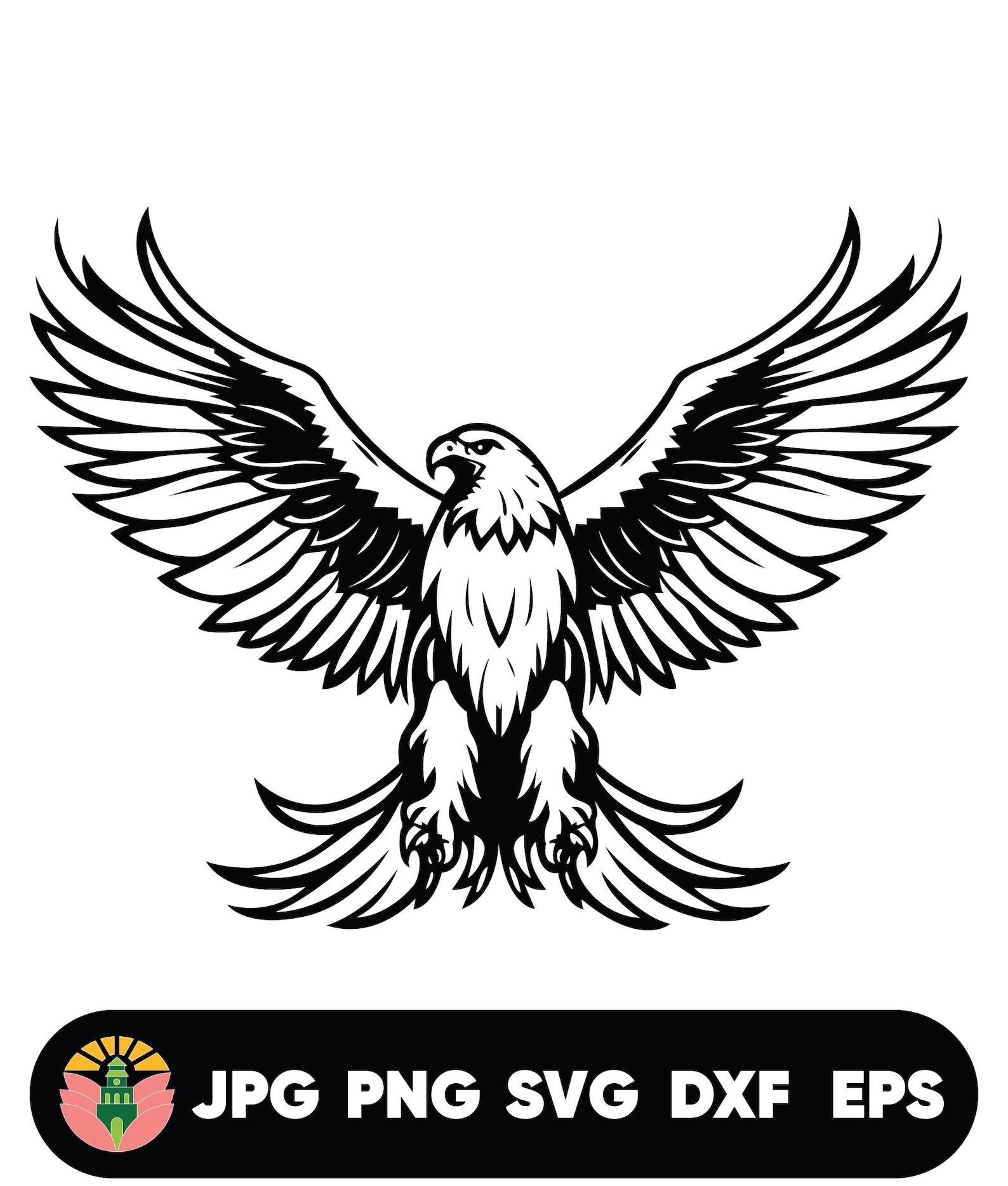 Eagle Svg, Flying Bird Svg, Flying Eagle Svg, Eagle Head Svg, Bald ...