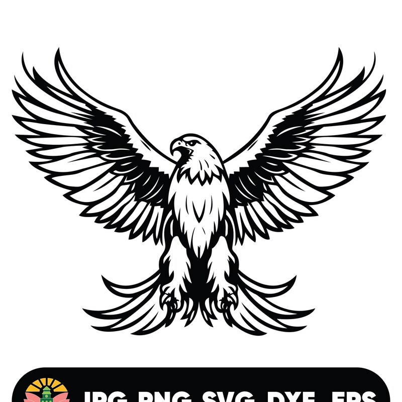 Eagles Logo Vertical Svg - Etsy