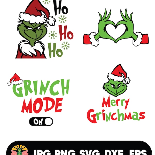 Grinch Svg Bundle Etsy