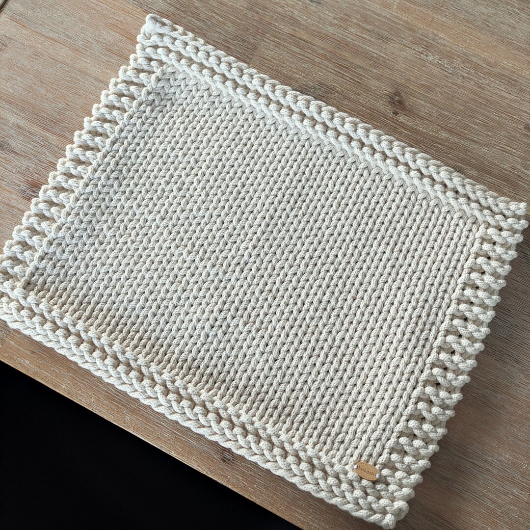 Farmhouse Style Placemat Pattern, Cotton Table Mat DIY - Etsy