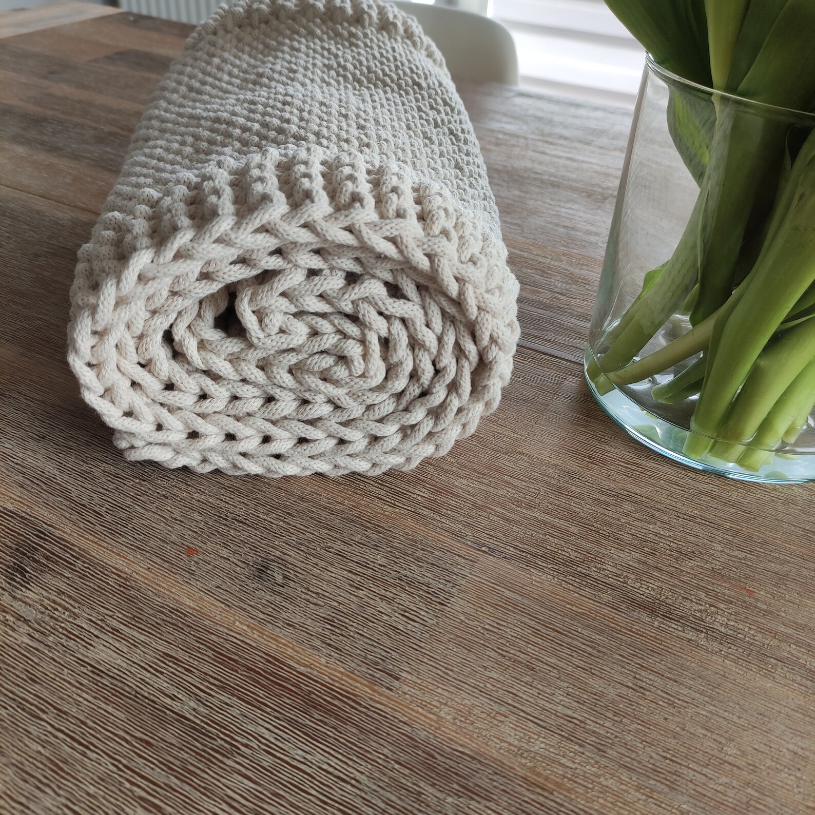 Knit Table Runner Pattern: Easy US Terms (PDF Download) - Etsy
