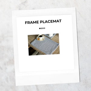 Placemat Knitting Pattern, Knitted Tablecloth, Modern Placemat Diy - Etsy