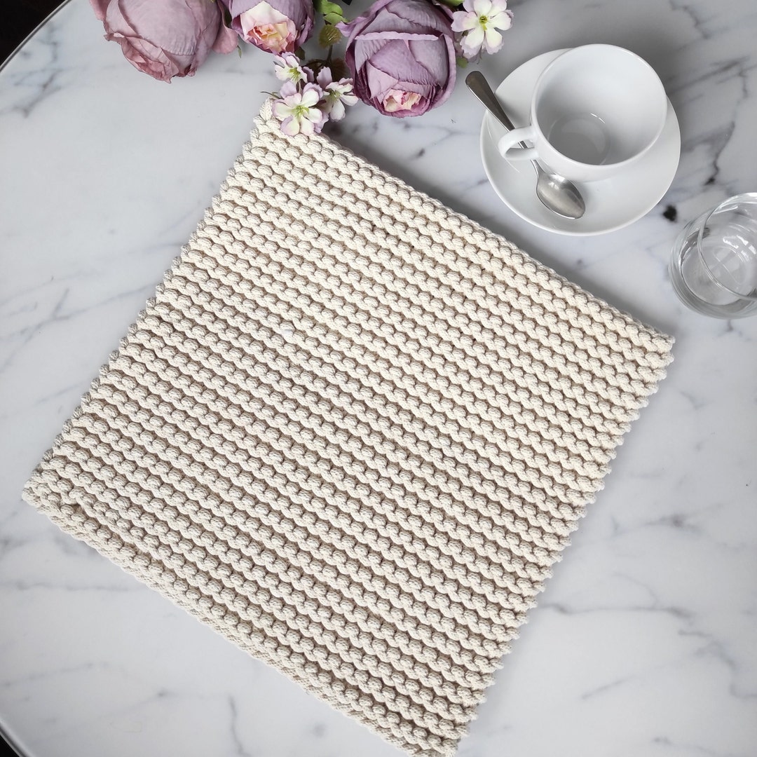 Cotton Placemat Knitting Pattern - Easy PDF Design for Modern Tablet ...