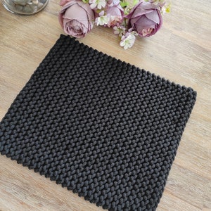 Placemat KNITTED PATTERN , PDF Table Mat, Placemat and Coaster Pattern ...