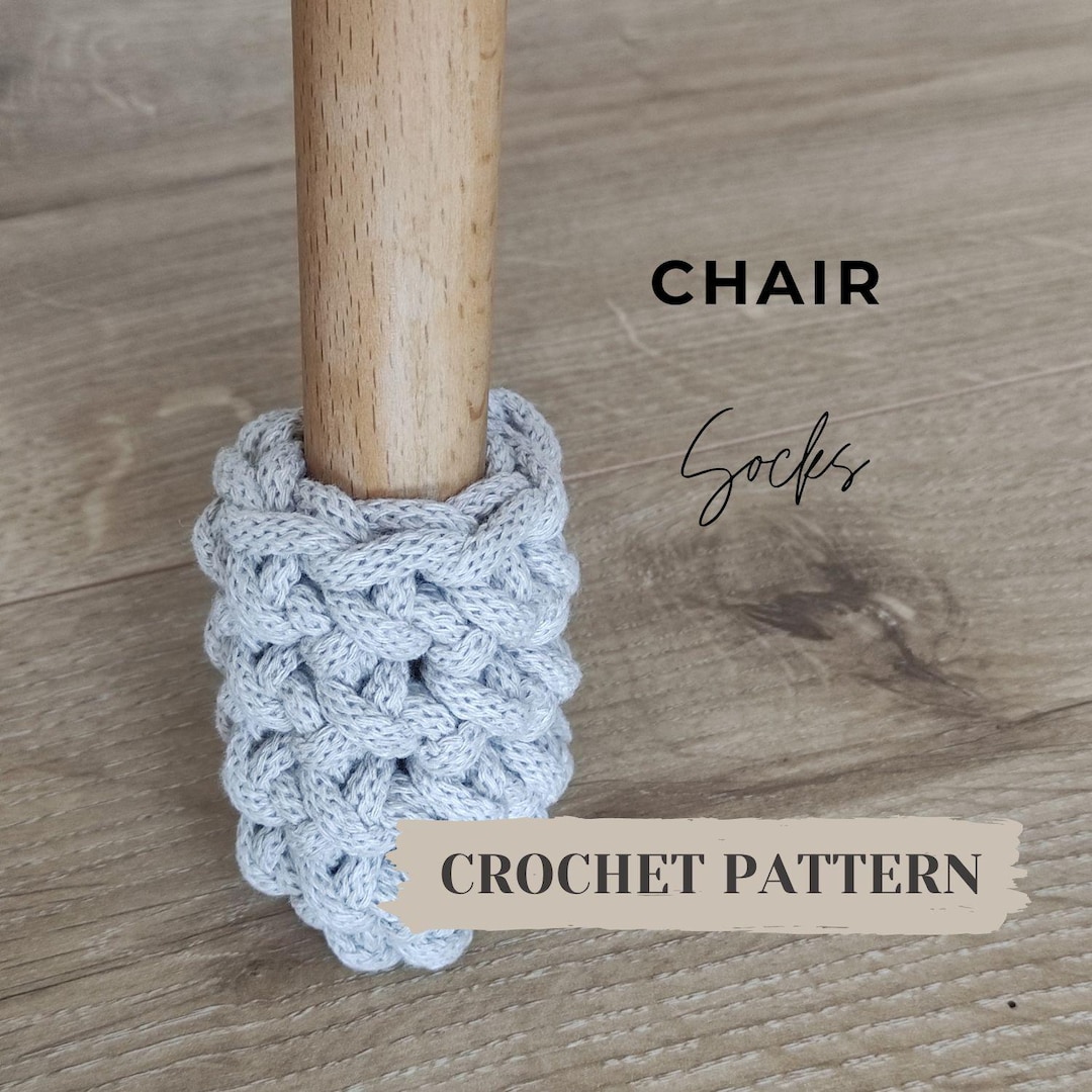 Easy Crochet Chair Socks Pattern - DIY Floor Protectors for Cat Lovers ...