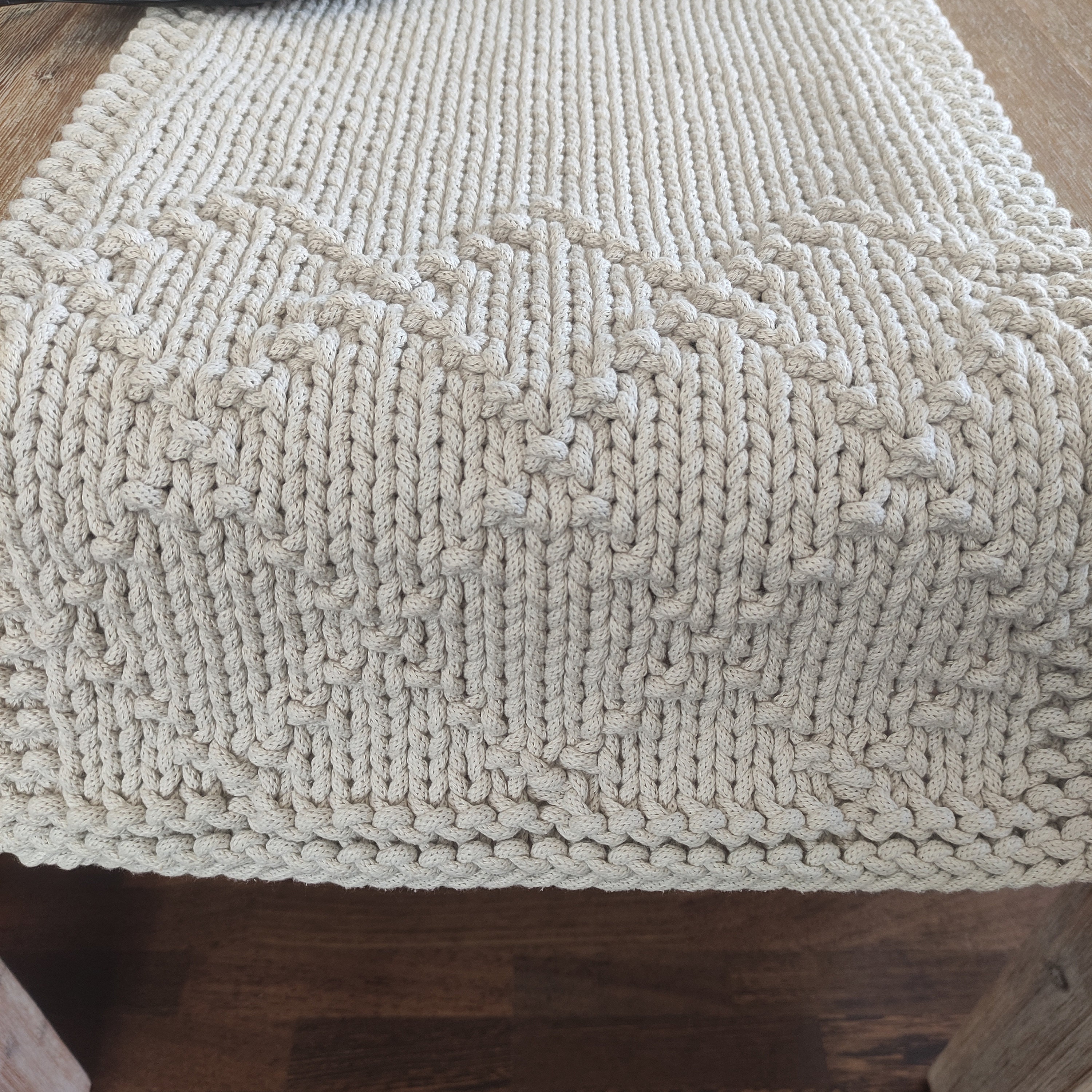 Knitted Table Runner, Handmade Table Runner, Handwoven Table Decor ...