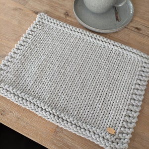 Knitted Placemat PATTERN, Modern Table Decor Pdf - Etsy