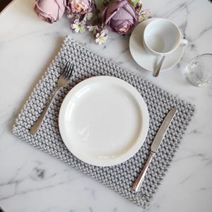 Knitted Placemat Pattern: Easy Knit Table Decor (PDF Pattern) - Etsy