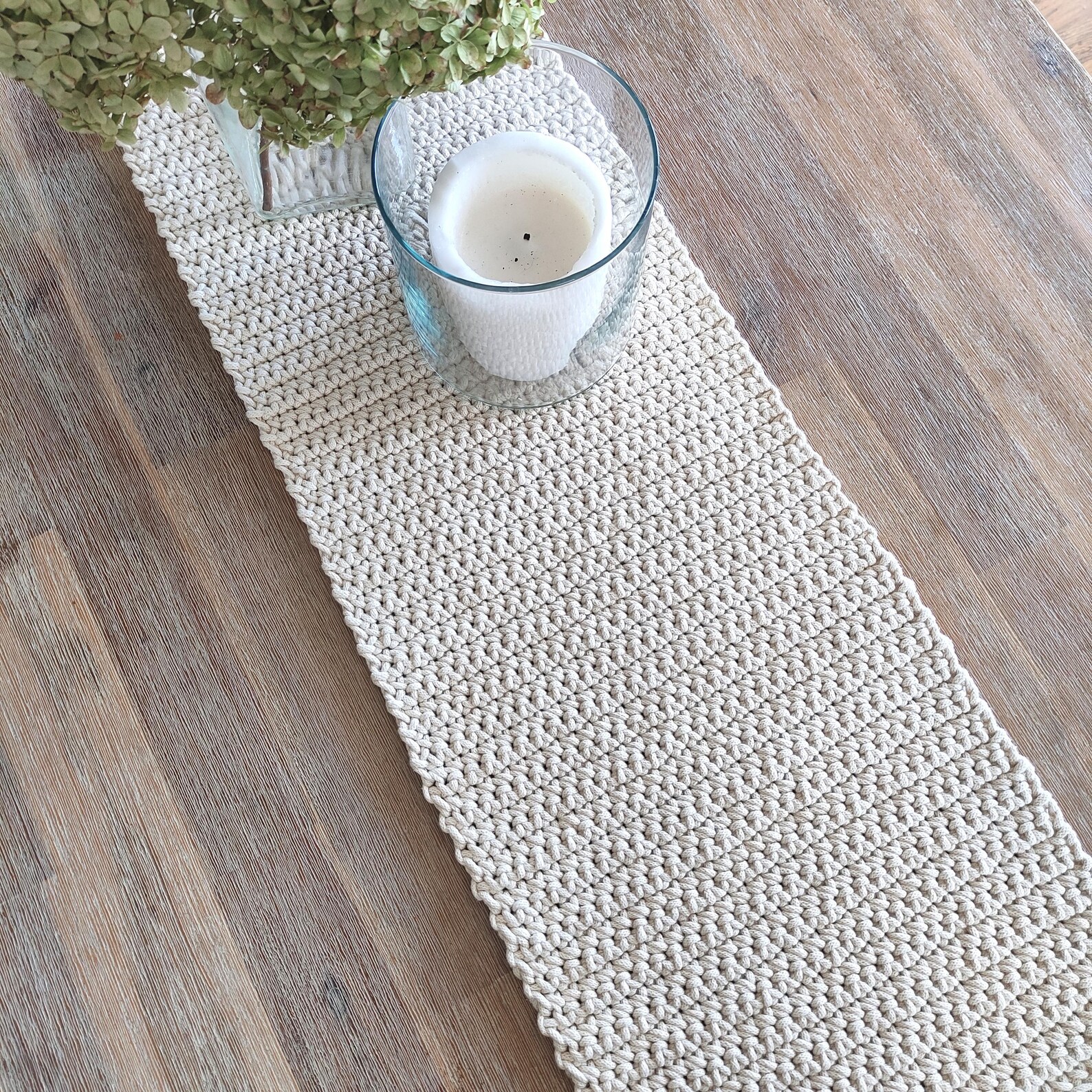 Modern Crochet Table Runner, Unique Handmade Table Decor, Perfect ...