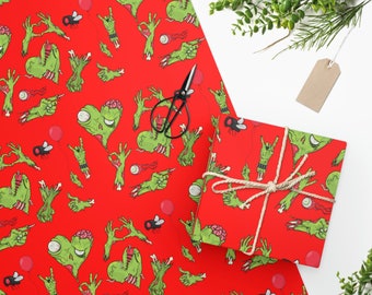 Zombie Wrapping Paper - Etsy