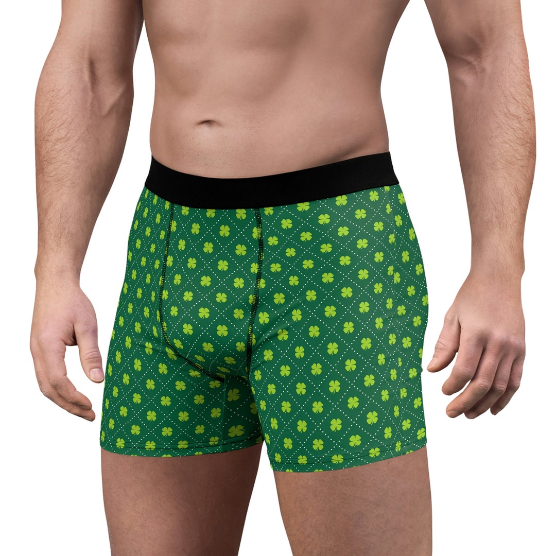 Shamrock Green Quilt Men's Boxer Briefs - Etsy