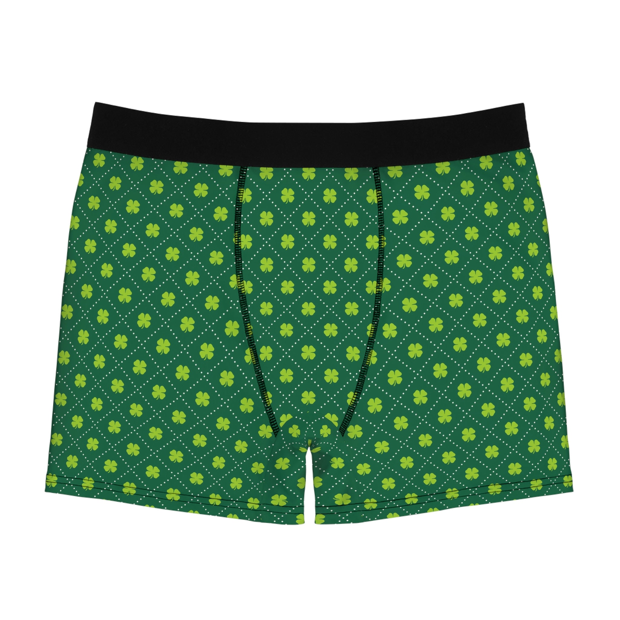Shamrock Green Quilt Men's Boxer Briefs - Etsy