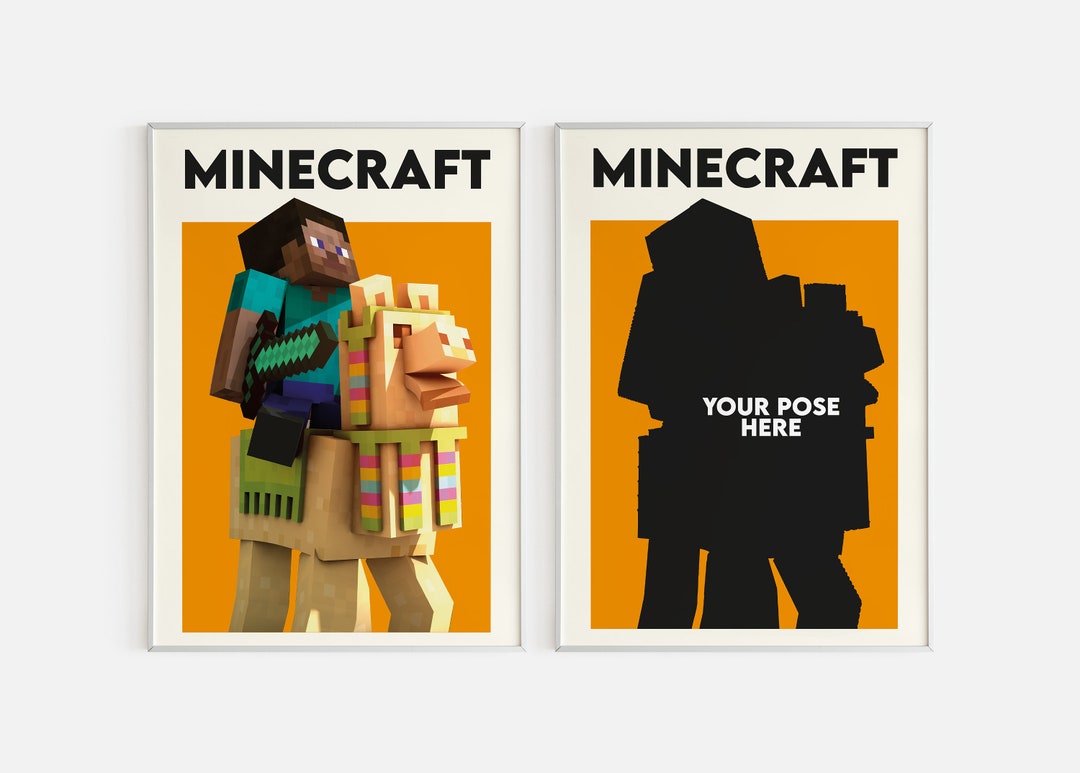 Make Your Character to Poster Custom Minecraft Poster Mojang - Etsy