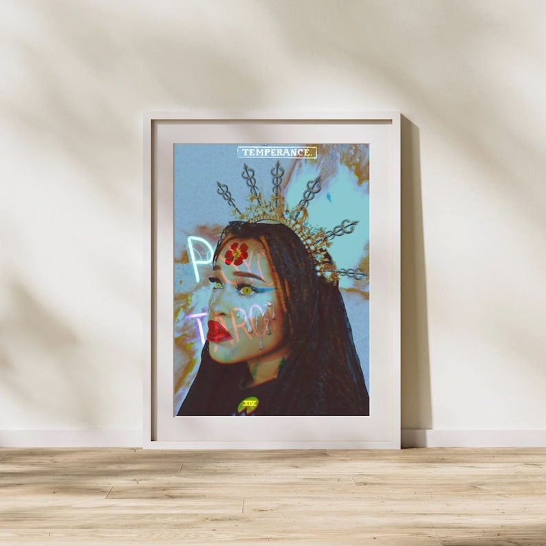 TEMPERANCE Collage Illustration Poster - Etsy