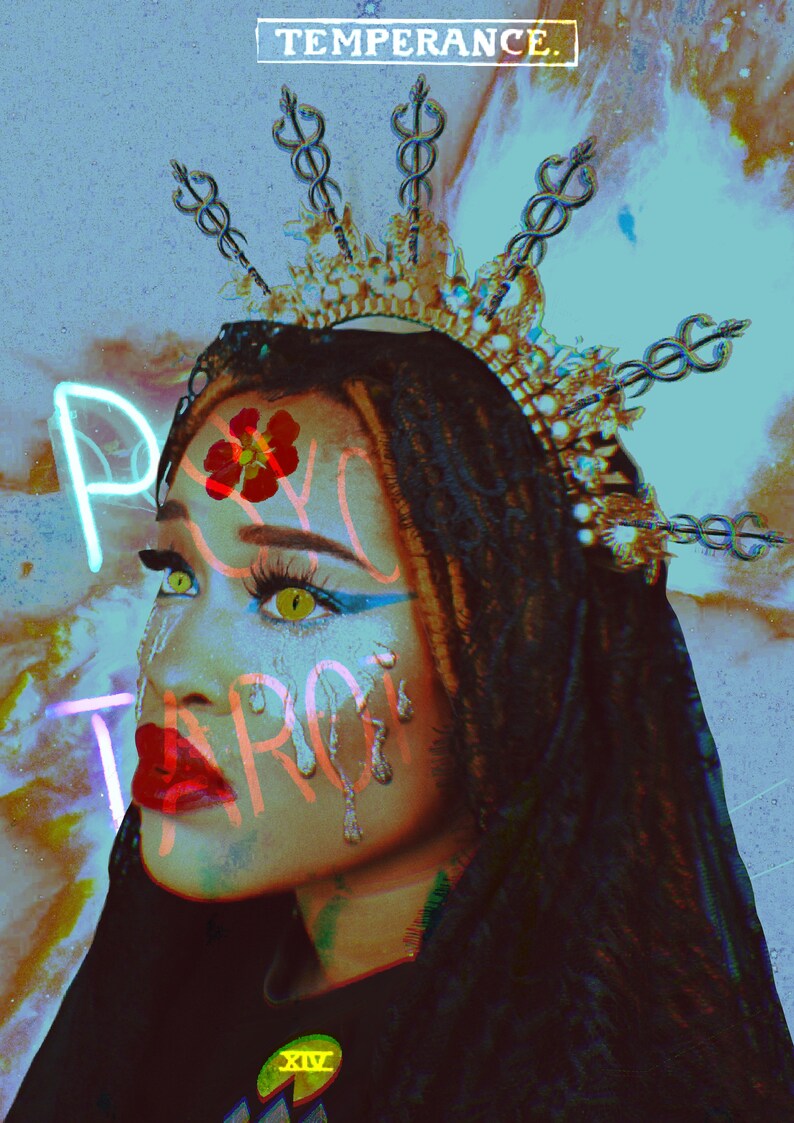 TEMPERANCE Collage Illustration Poster - Etsy