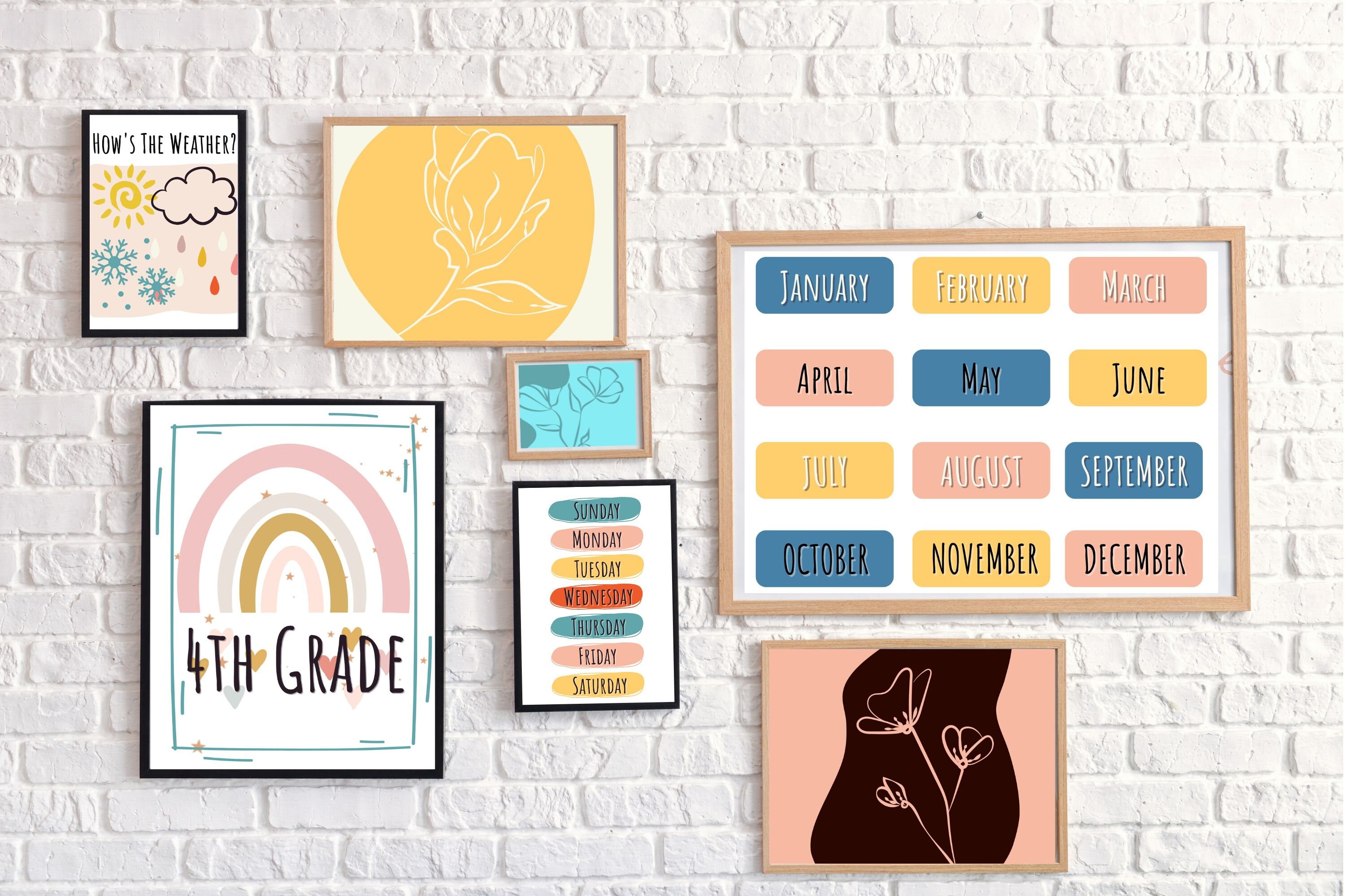 Days of the Week Days of the Week Chart ESL Classroom Decoration ...