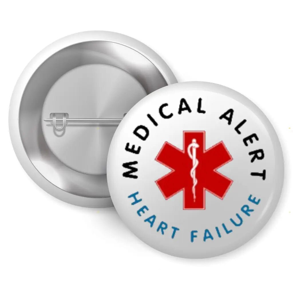 Heart Failure Medical Alert Logo Badge 1in 25mm - Etsy
