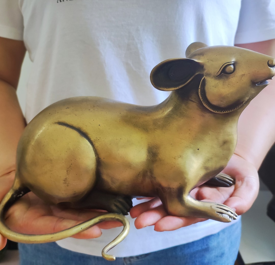 Copper Rat Sculpture Status Decoration Tea Pet Brass,collect Bronze ...