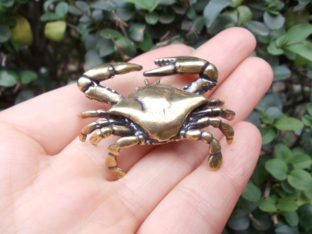 GET 2 Vtgbrasslover Vtg Vintage Style Brass Copper Cute Lucky Crab ...