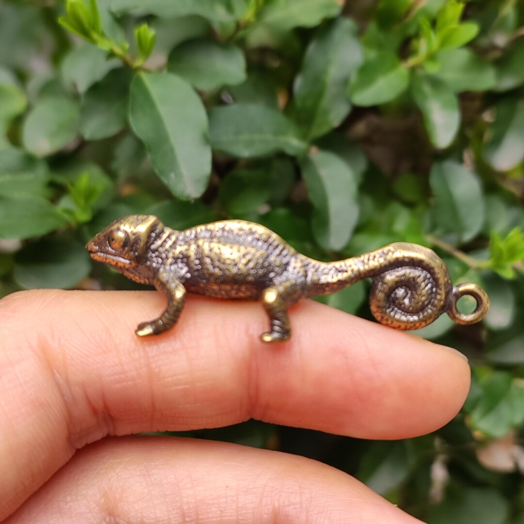 Antique Style Brass Copper Lizard Statue Charms Pendant Bead Craft Card ...
