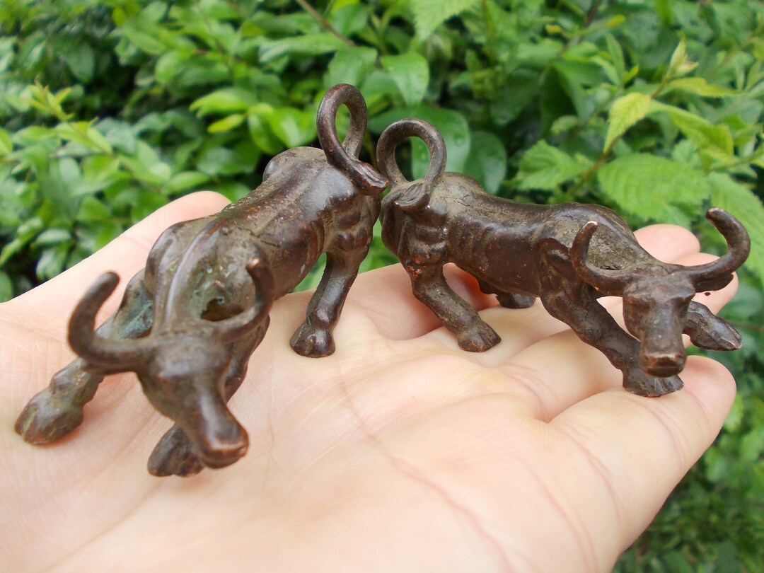 Pair Vtgbrasslover Vtg Vintage Style Copper Ox Statues Figure Small ...