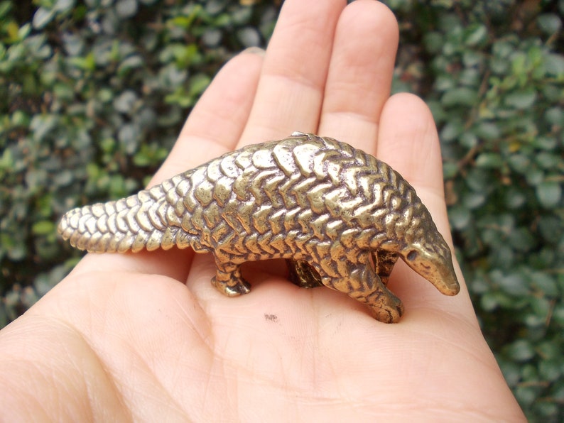 Rare Vtgbrasslover Vtg Vintage Style Brass Pangolin Statues Small ...