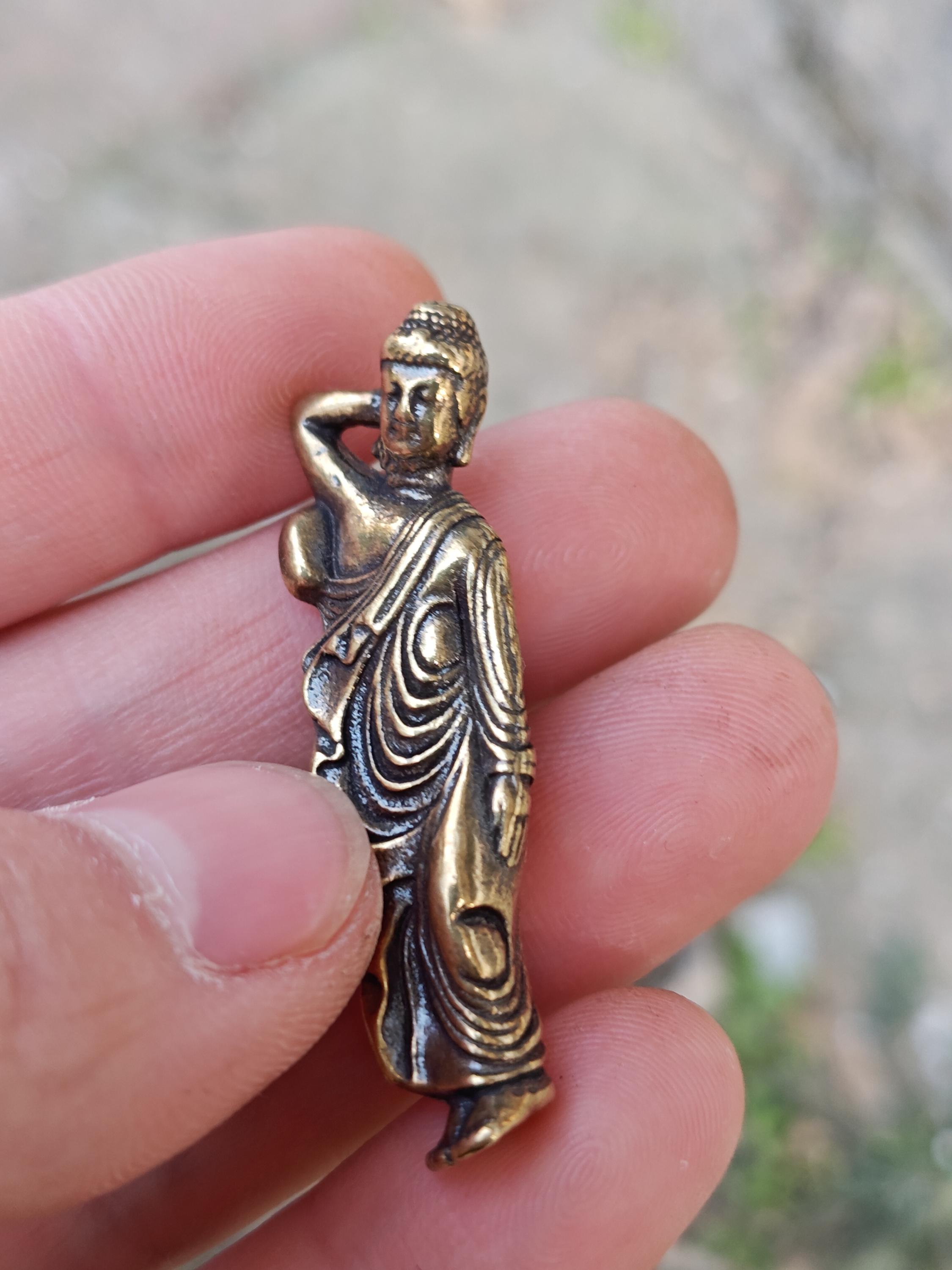 Old Antique Nepal Bronze Statue Sakyamuni Buddha Sitting Goddess ...