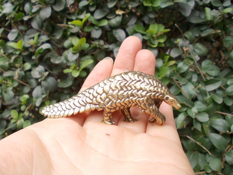 Rare Vtgbrasslover Vtg Vintage Style Brass Pangolin Statues Small ...