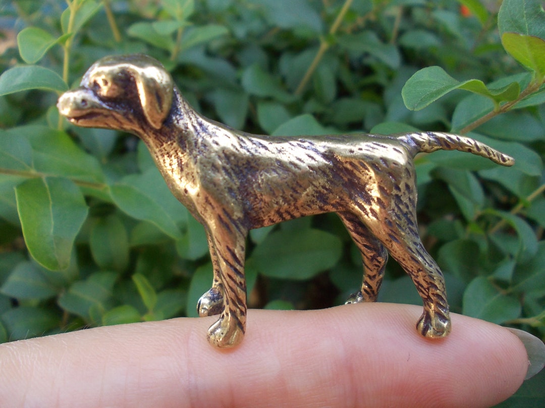Vtgbrasslover Vtg Vintage Style Brass Cute Dog Statues Fortune Dog ...
