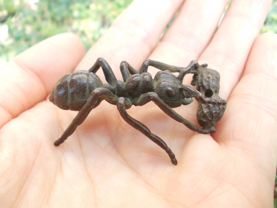 Vtgbrasslover Vtg Vintage Style Red Copper Ants Statue Pendant ,ants ...