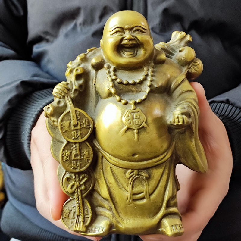 Gold Buddha Statue Money - Etsy