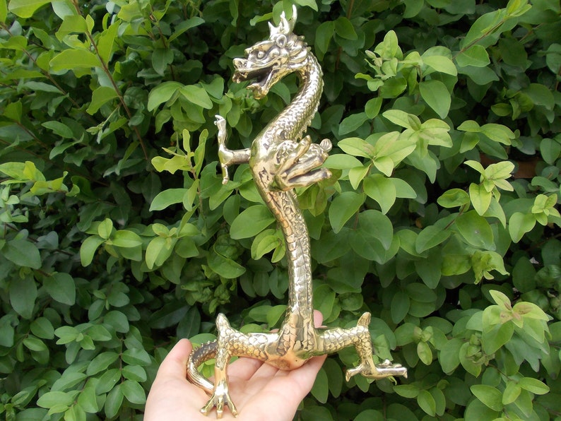 2026 Chinese New Year Dragon Statue Brass Magical and Noble Copper ...