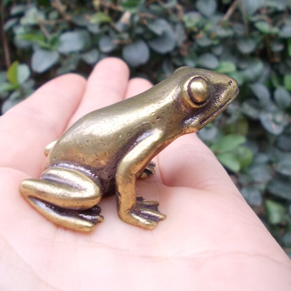 Brass Frog - Etsy