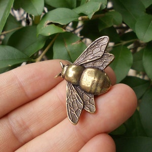 Miniature Brass Bee Figurine Model Ornament Retro Bee Animal Statue ...