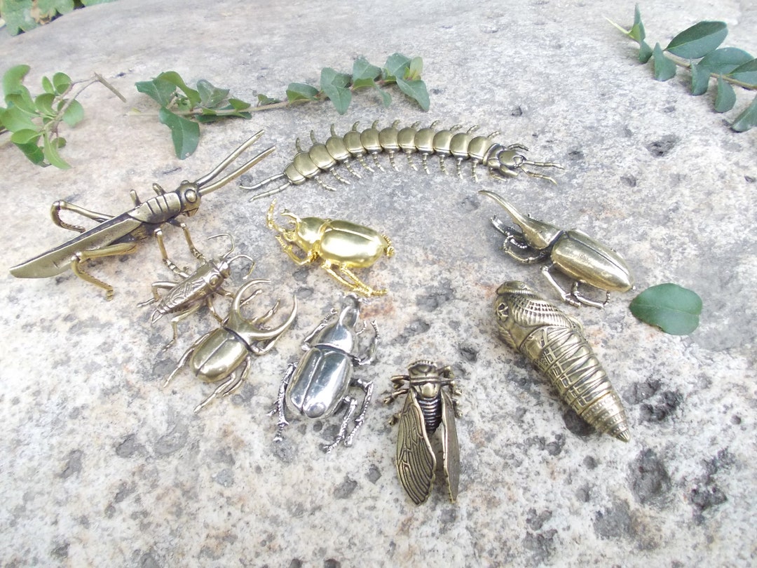 Get 9 Vtgbrasslover Vtg Vintage Style Brass Grasshopper Statue ...