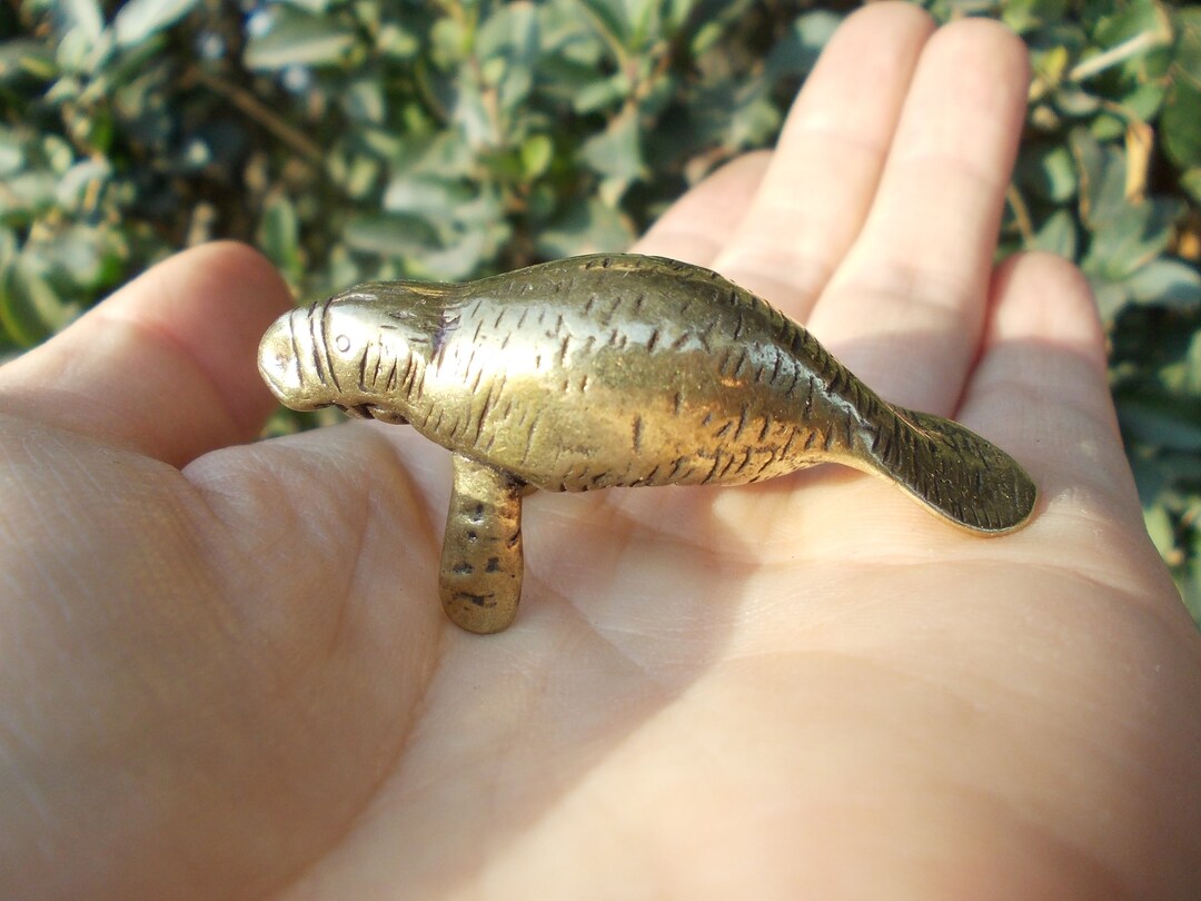 Get 2 Copper Fish Figurine Decor Deep Sea Manatee Statue, Fancy ...
