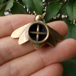 Miniature Brass Bee Figurine Model Ornament Retro Bee Animal Statue ...