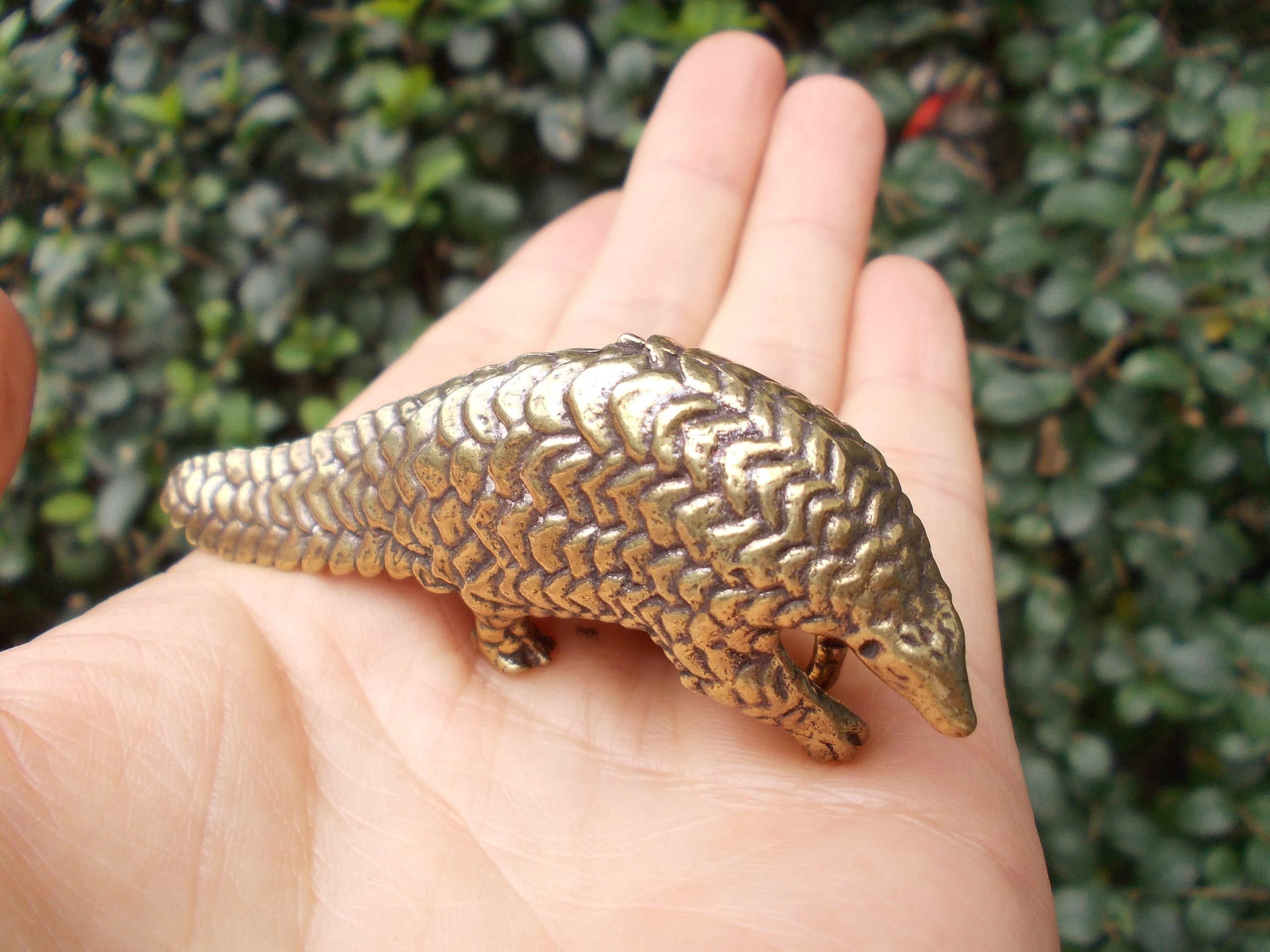 Rare Vtgbrasslover Vtg Vintage Style Brass Pangolin Statues Small ...