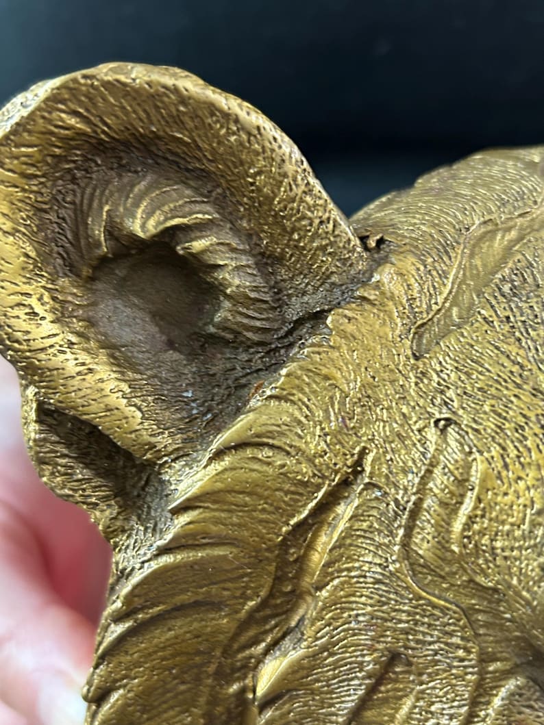 Retro Classic Pure Copper Tiger Evil Lion Sculpture Artwork South ...