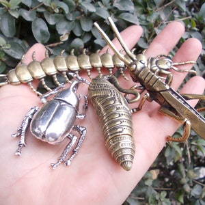 Get 4 Vtgbrasslover Vtg Vintage Style Brass Centipede Locust Cicadate ...