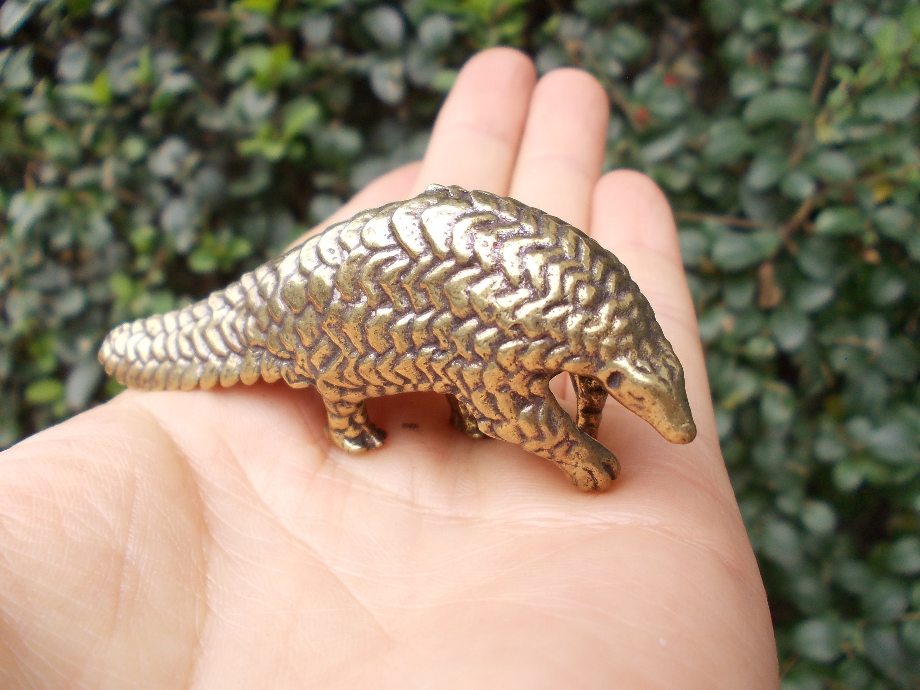 Rare Vtgbrasslover Vtg Vintage Style Brass Pangolin Statues Small ...