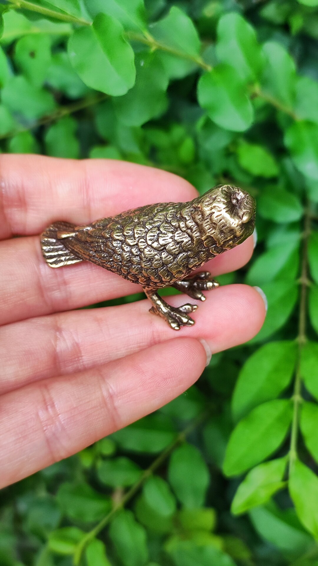 Vtg Vintage Style Brass Copper Owl Statue, Cute Owl Bird Statue Figure ...