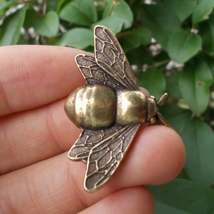Miniature Brass Bee Figurine Model Ornament Retro Bee Animal Statue ...