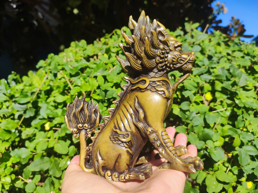 Copper Tibet Di Ting Beast Ornament Pixiu Miniature Brass Nepal ...