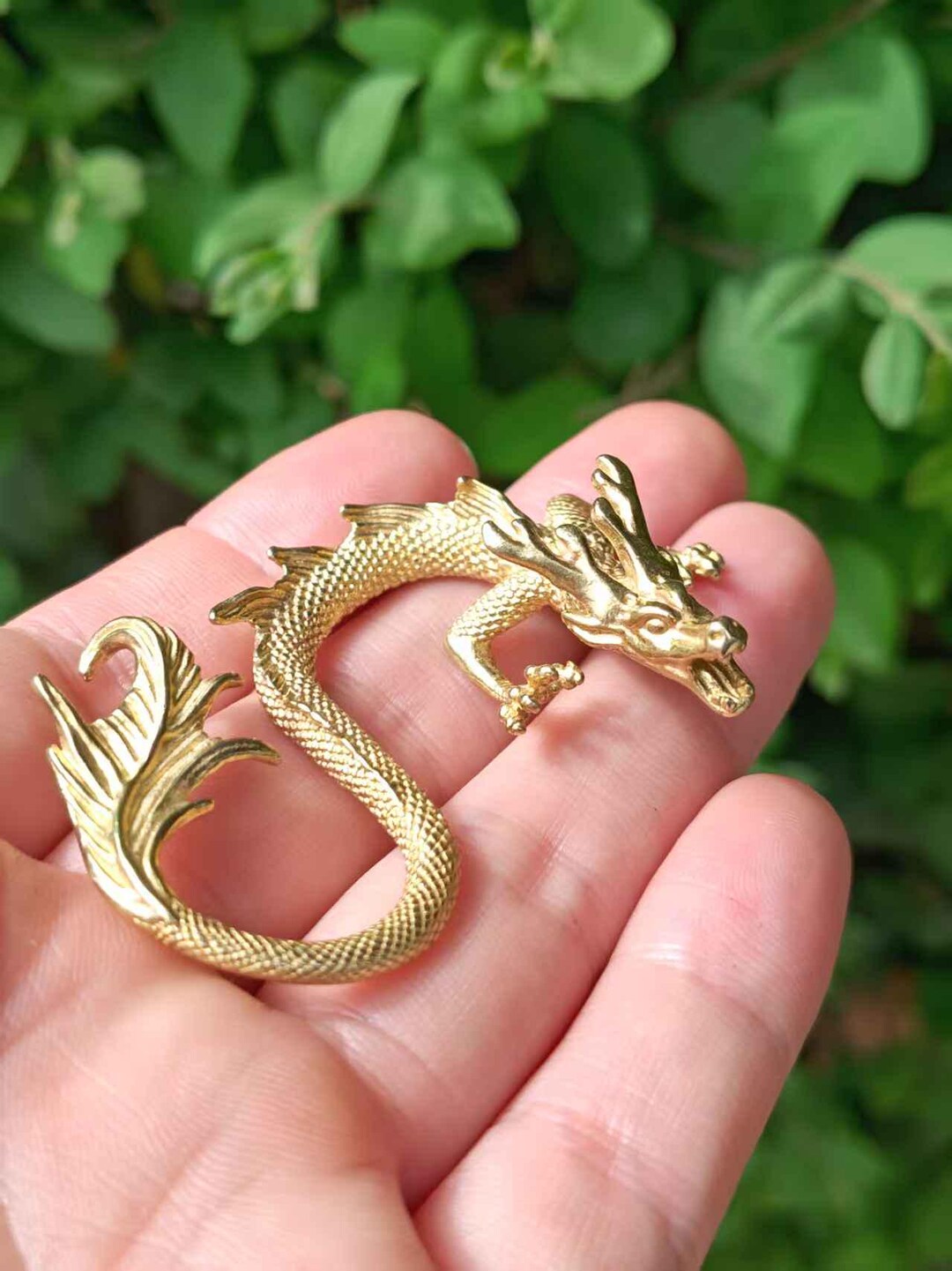 Rare Fantasy Chinese Dragon Figure, Ancient Bronze Animal Beast Loong ...