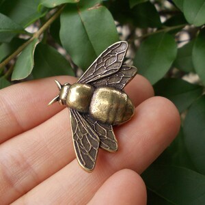 Miniature Brass Bee Figurine Model Ornament Retro Bee Animal Statue ...