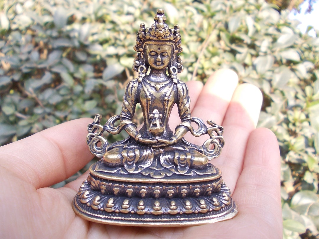 Tibet Buddha Statue, Brass Budha Idol Kuanyin Fengshui Zen Buddhism ...