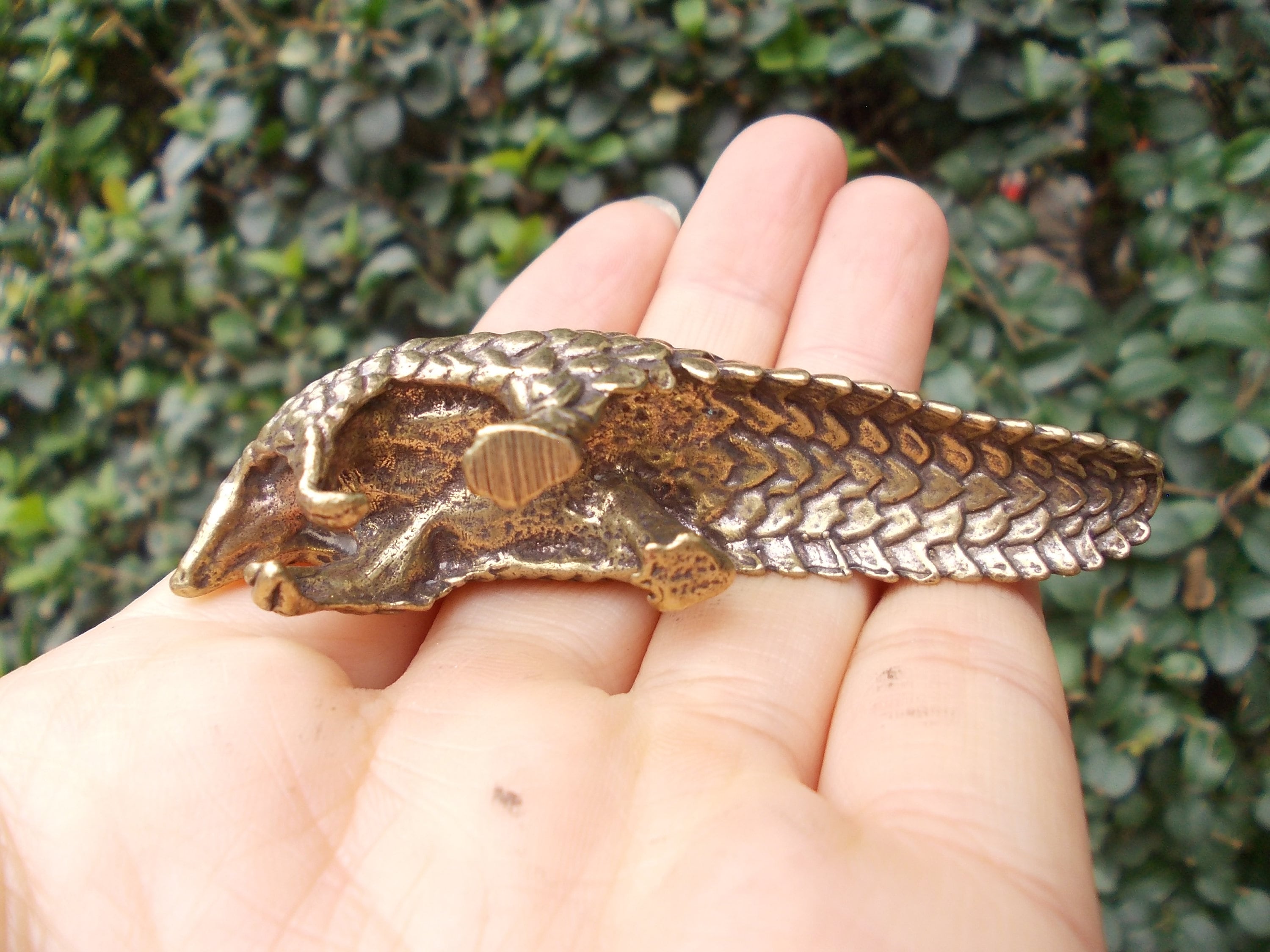 Rare Vtgbrasslover Vtg Vintage Style Brass Pangolin Statues Small ...