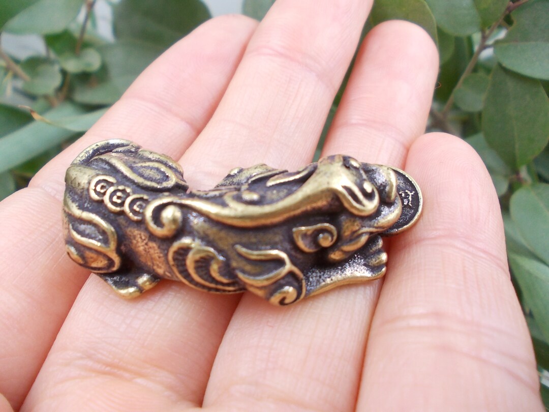Vtgbrasslover Vtg Vintage Style Brass Pixiu Statues Small Ornament ...