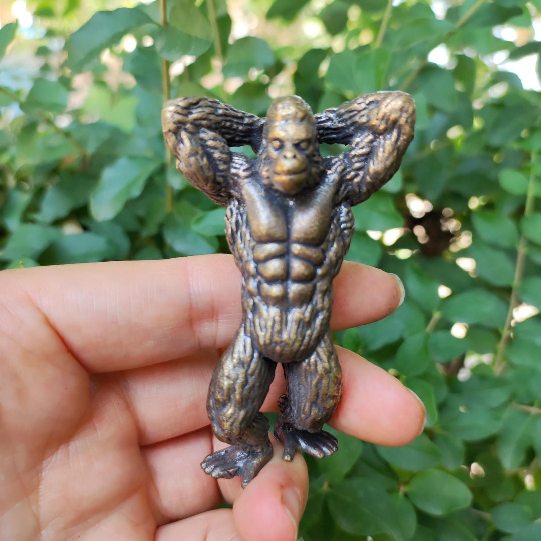 Miniature Monkeys Orangutan Statue Figurine Model Ornament Retro Animal ...